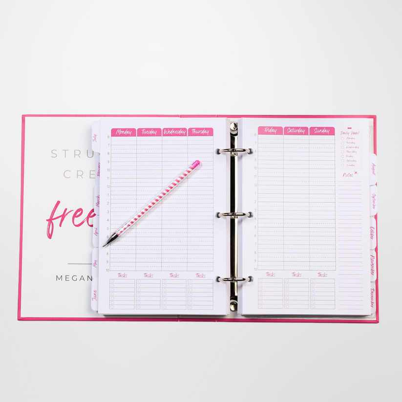 The TOP Planner | 12-Month Planner Inserts 5.5 x 8.5